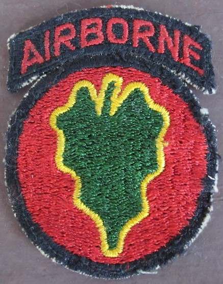 I'm curious about this 24th Infantry Division Patch - ARMY AND USAAF ...