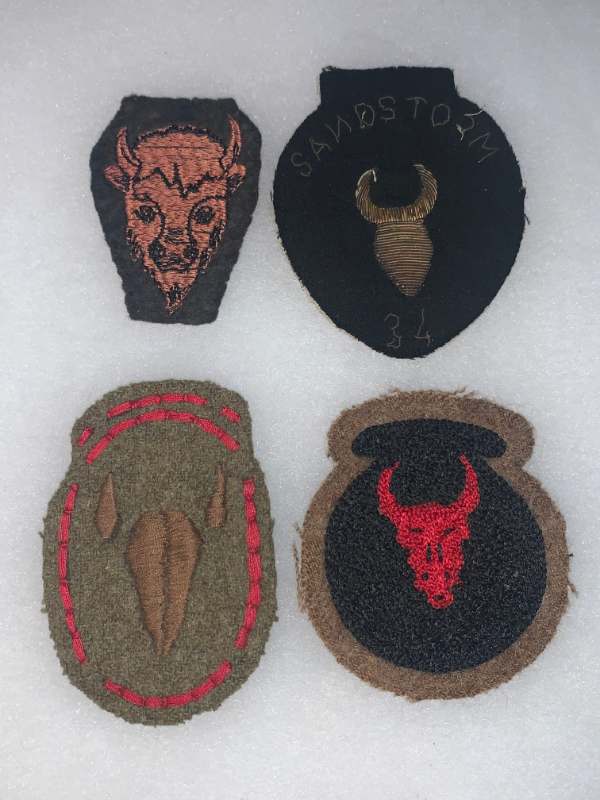 A years worth of 34th Division patches, and I didn't get them all ...