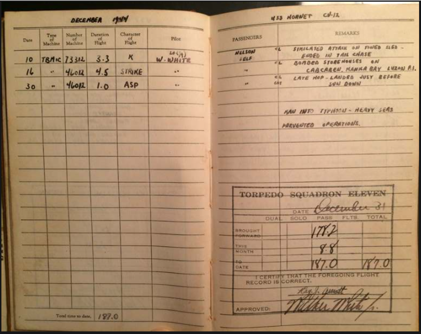 WWII NAVAL AVIATOR FLIGHT LOGBOOKS - Page 5 - EPHEMERA, PHOTOGRAPHS ...