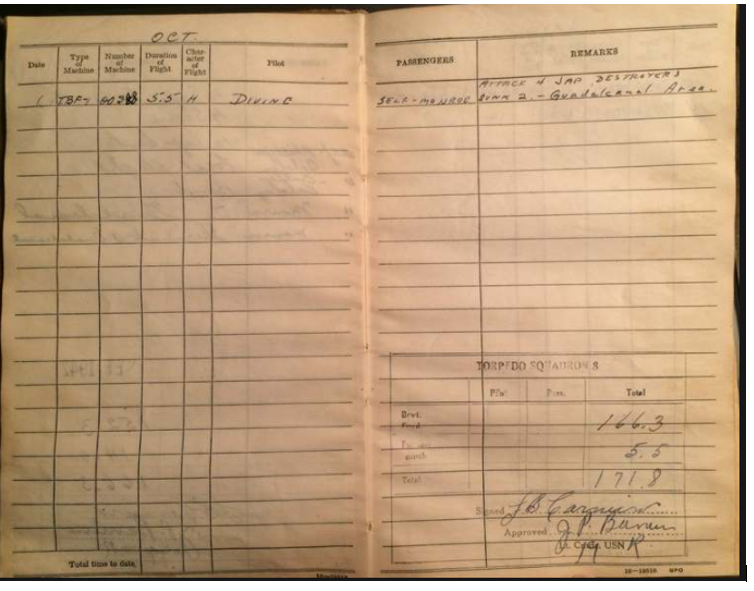 WWII NAVAL AVIATOR FLIGHT LOGBOOKS - Page 5 - EPHEMERA, PHOTOGRAPHS ...