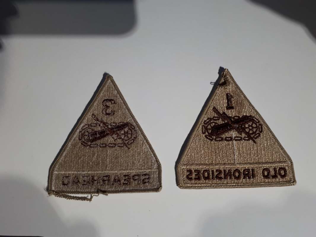 Need help identifying backing and possible Theatre-made desert patches ...