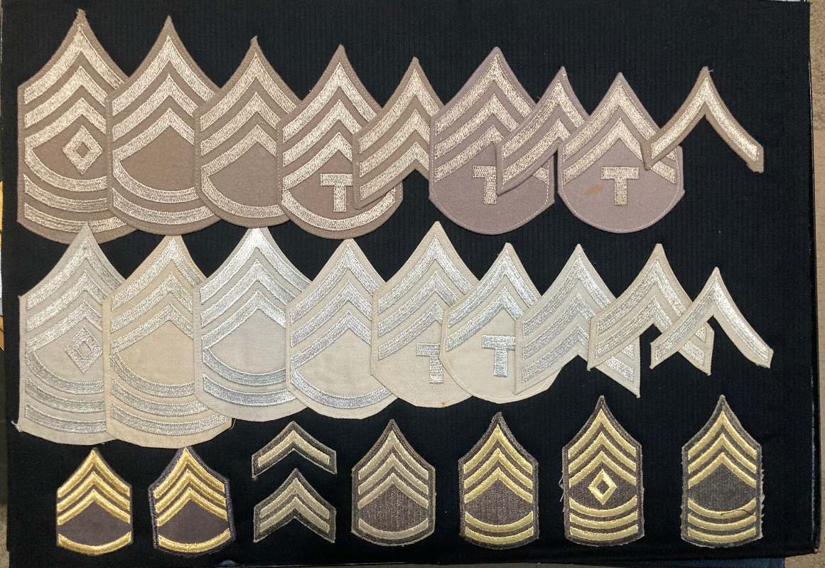 Odd Looking WWII Wool Tech 4 Rank. - ARMY (INCLUDING USAAC/AAF) - U.S ...