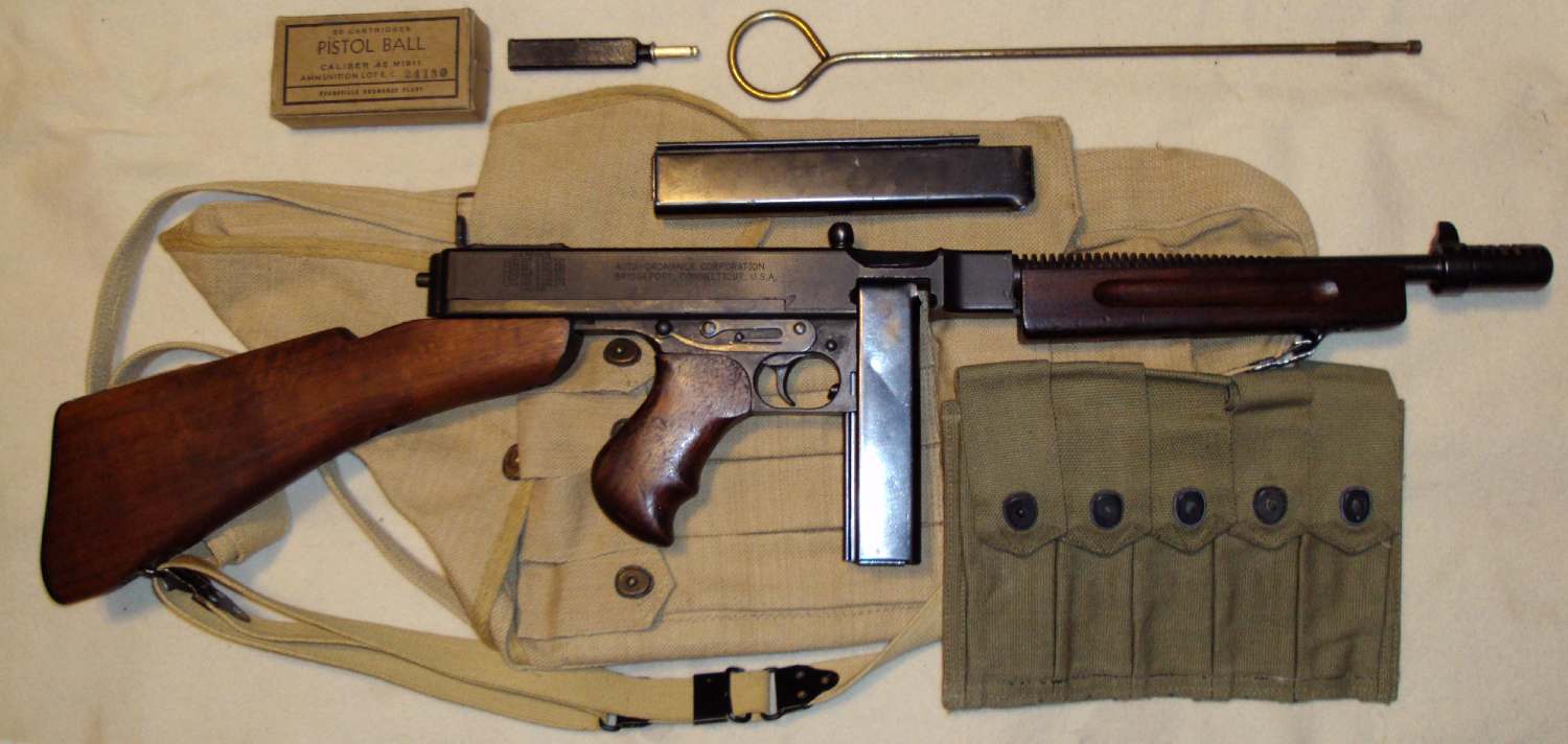 Thompson Submachine Gun Russian Lend Lease - FIREARMS - U.S. Militaria ...