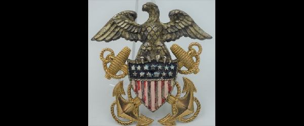 Unknown possibly USMS officer cap badge - NAVY, MARINE CORPS, COAST ...