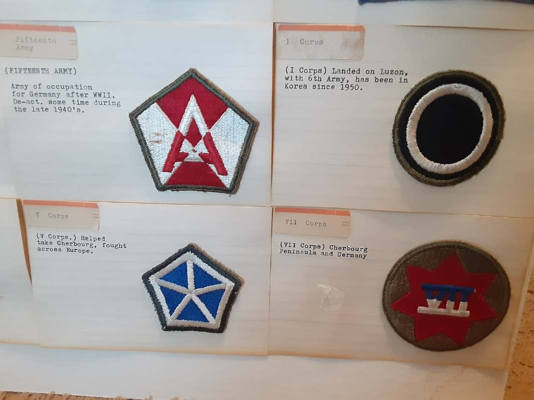 An Estate Sale Patch Display - ARMY AND USAAF - U.S. Militaria Forum