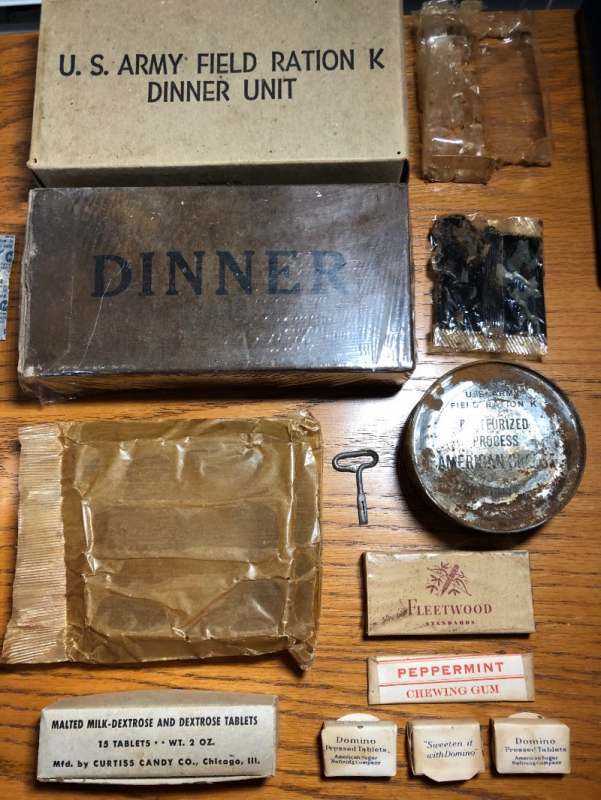Got brave and opened my sets of K Rations - BASE/BIVOUAC/CAMP/DEPOT ...