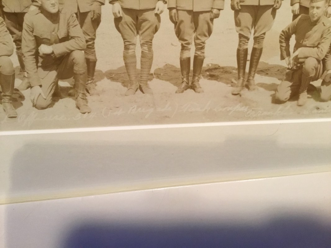 WW1 Tank Brigade Colonel George S Patton with officers yardlong ...