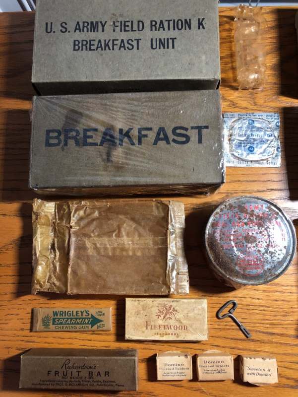 Got brave and opened my sets of K Rations - BASE/BIVOUAC/CAMP/DEPOT ...