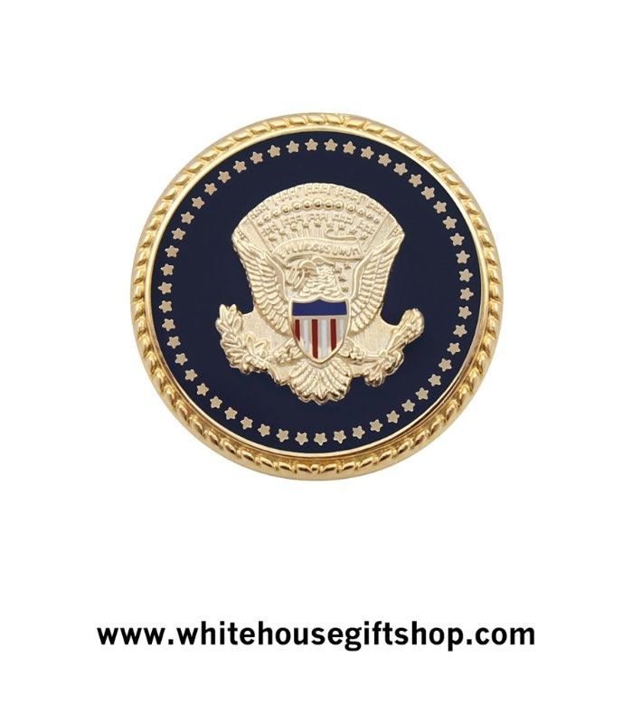 Unknown Presidential Seal Lapel Pin - LAPEL BUTTONS (DISCHARGE ...