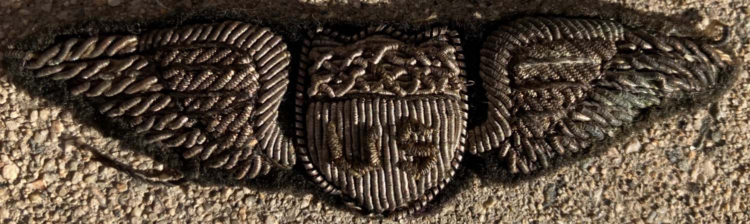 WWI wings supplemental posts -- Another (?) French made bullion wing ...