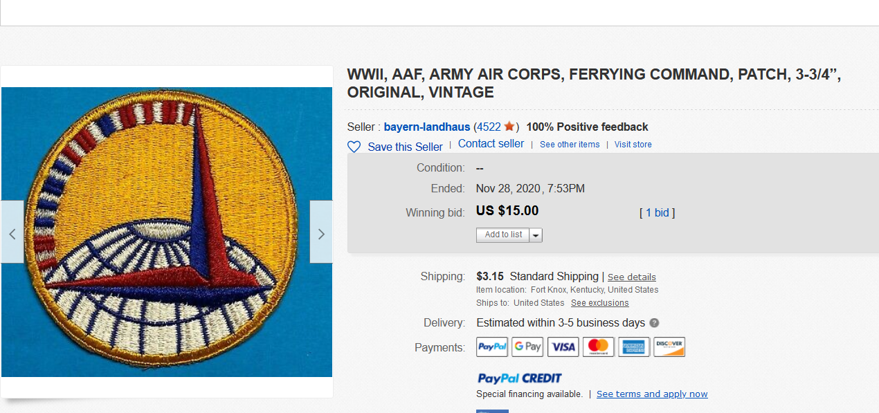 ARMY AIR CORP PATCHES - ARMY AND USAAF - U.S. Militaria Forum