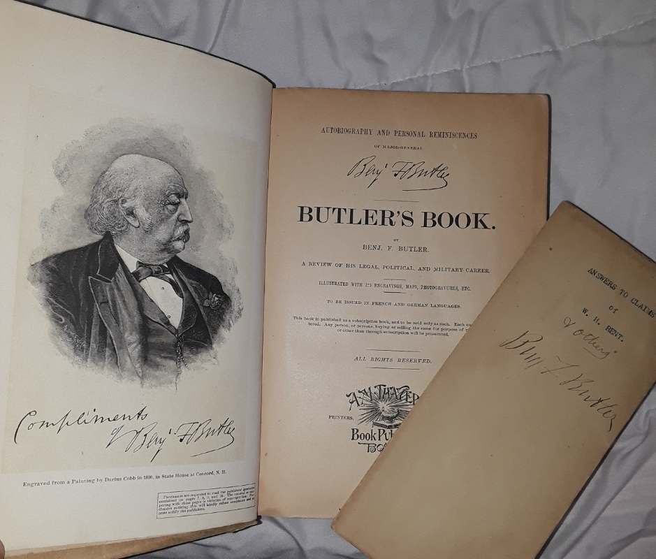 General Benjamin F. Butler Signature - (1861-1865) AMERICAN CIVIL WAR ...