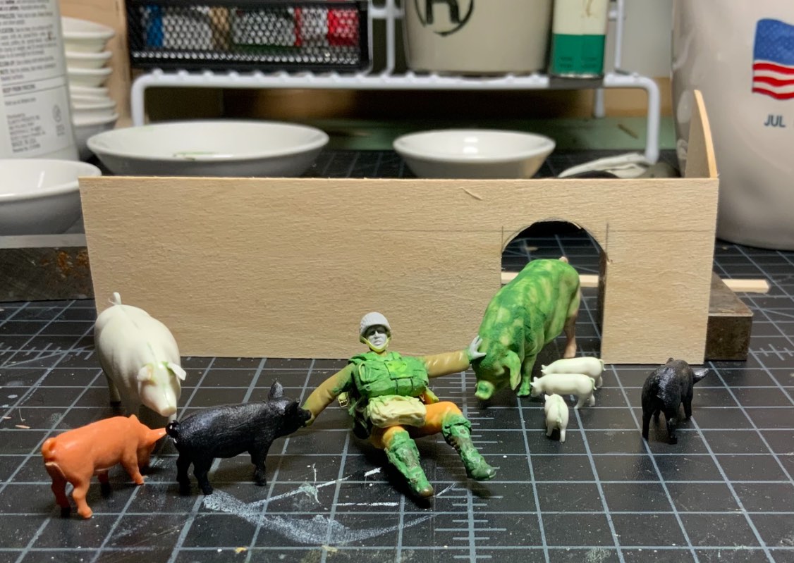 1/35 scale Paratrooper in a pig sty. - MODELING - U.S. Militaria Forum