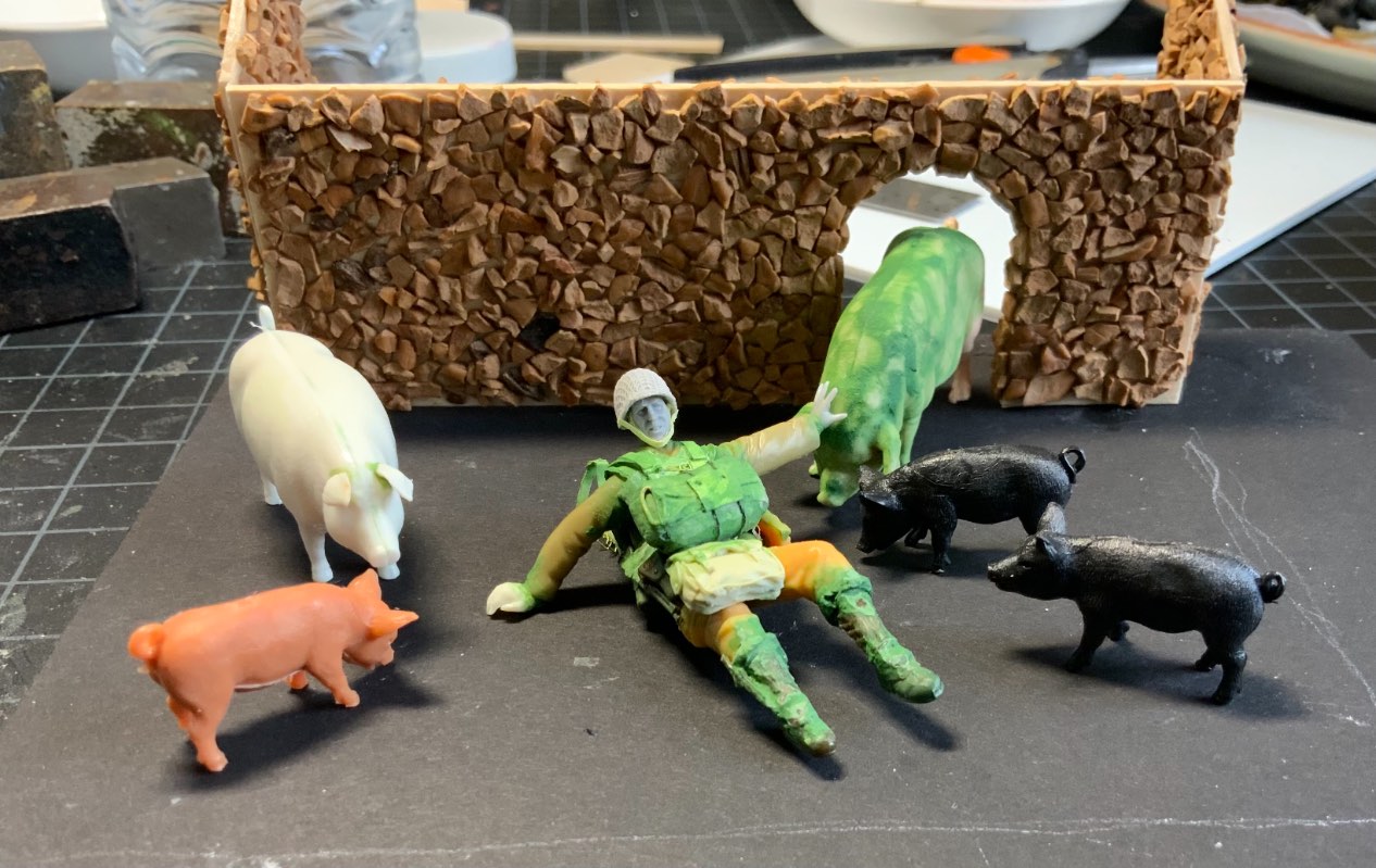 1/35 scale Paratrooper in a pig sty. - MODELING - U.S. Militaria Forum