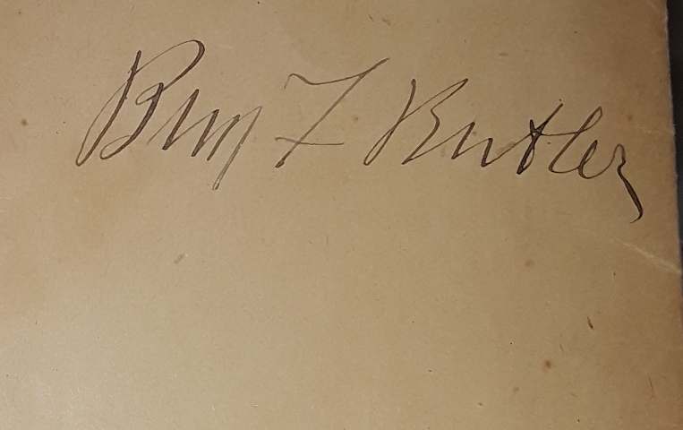 General Benjamin F. Butler Signature - (1861-1865) AMERICAN CIVIL WAR ...