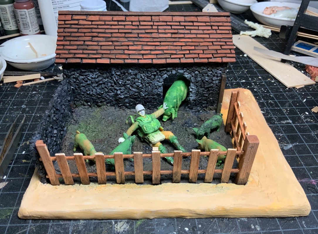 1/35 scale Paratrooper in a pig sty. - MODELING - U.S. Militaria Forum