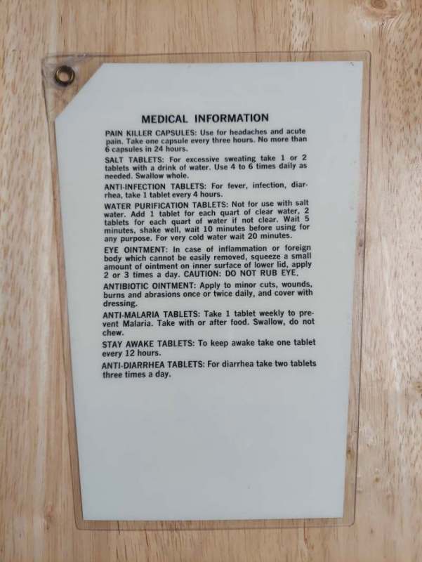 Survival kit Individual, lightweight holster. - SURVIVAL GEAR - U.S ...