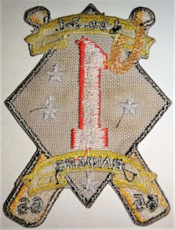 USMC Co. I, 3rd Battalion 1st Marines Patch, 1st Mar Div. Vietnam ...