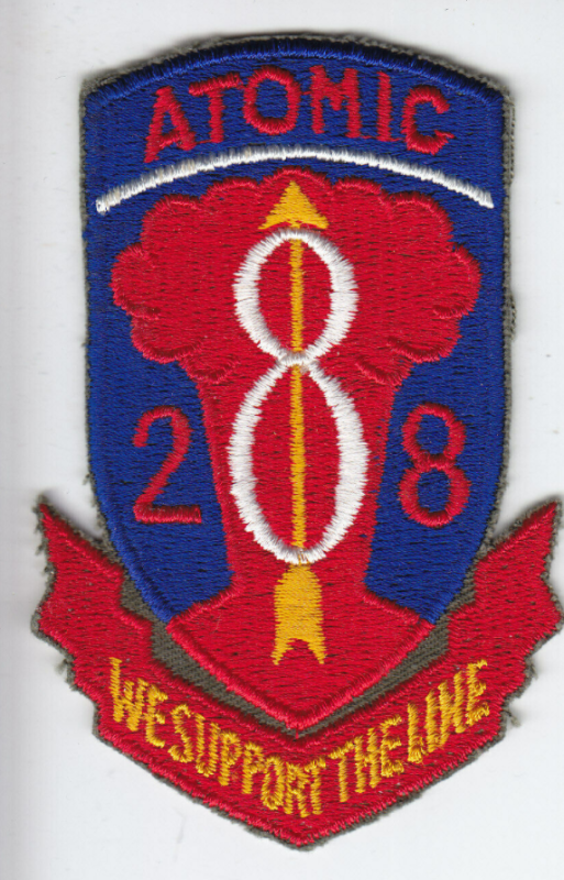 1950s 28th Field Artillery (atomic) patch SSI - ARMY AND USAAF - U.S ...