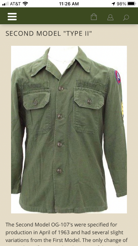 Type II Utility Made in 1965? - UNIFORMS - U.S. Militaria Forum