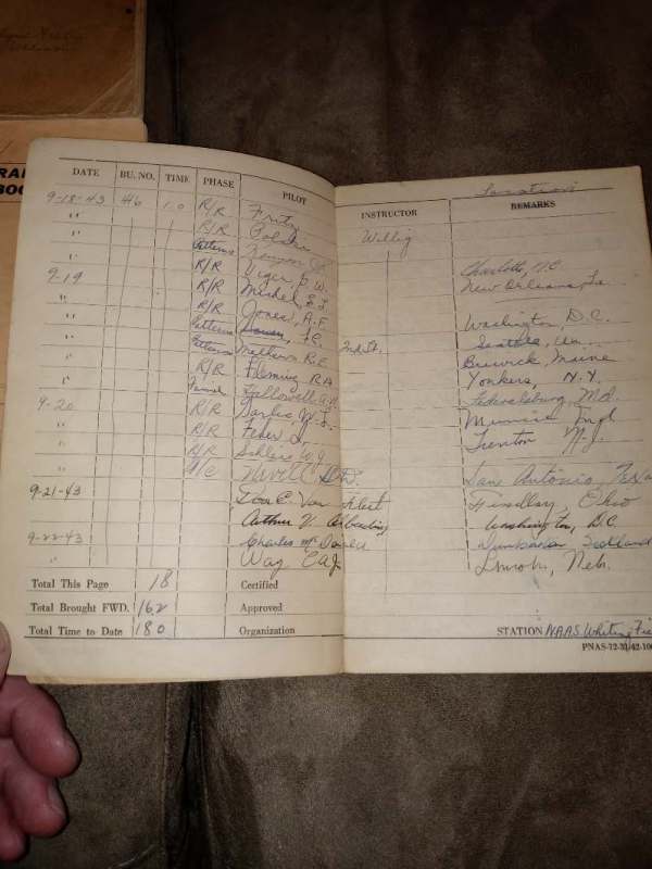 WWII WAVES link trainer uniform and log books - MILITARY EDUCATION ...