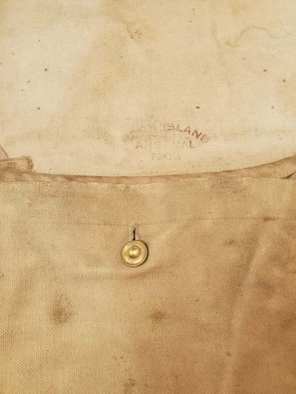 USMC M1904 Haversack w/ EGA Stamp - FIELD & PERSONAL GEAR SECTION - U.S ...