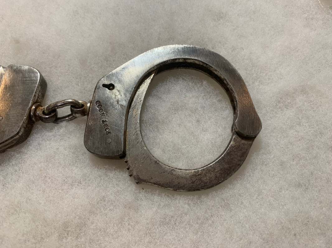 Are these official 1960s era MP Handcuffs? Stamped Fort Hood - FIELD ...