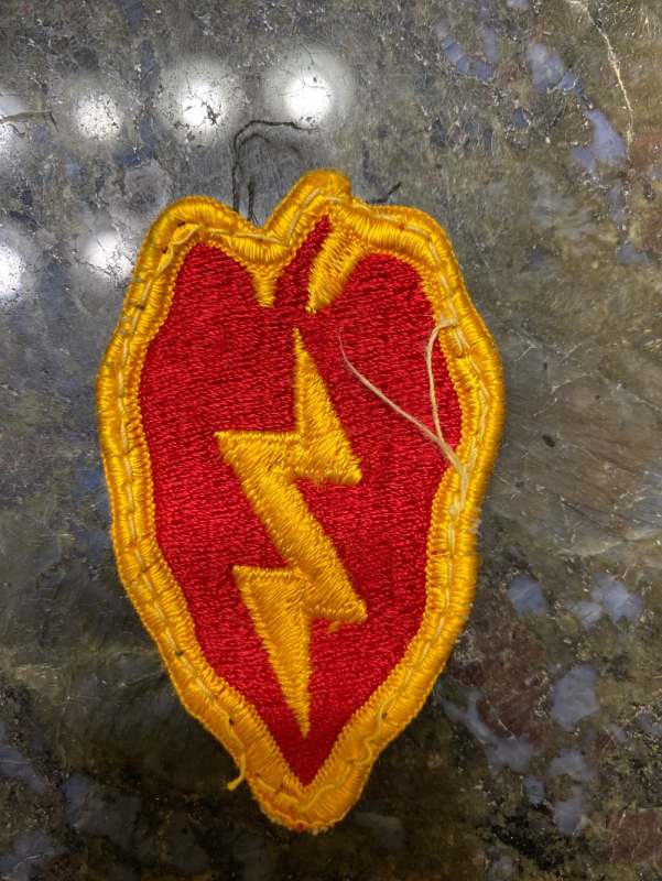 Era of 25th division patch - ARMY AND USAAF - U.S. Militaria Forum
