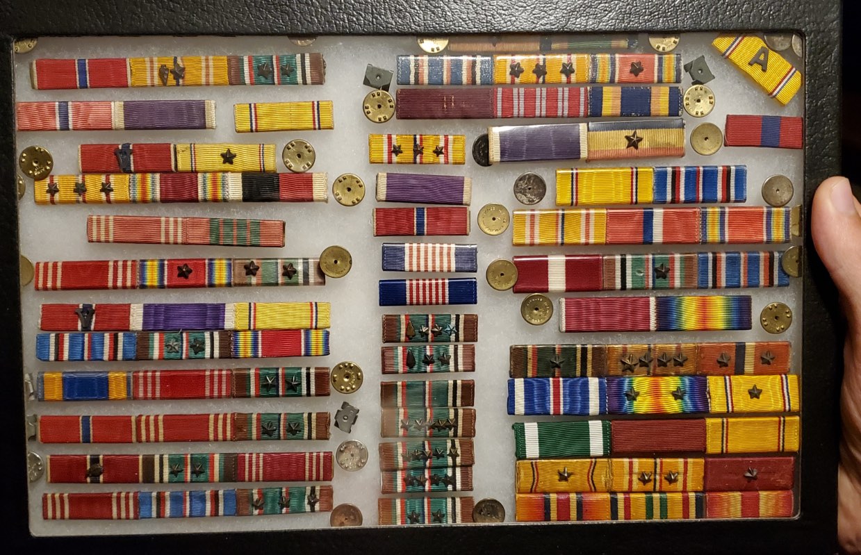 WWII Ribbon Bars - BADGES, AWARDS, DUI, AND COLLAR BRASS - U.S ...