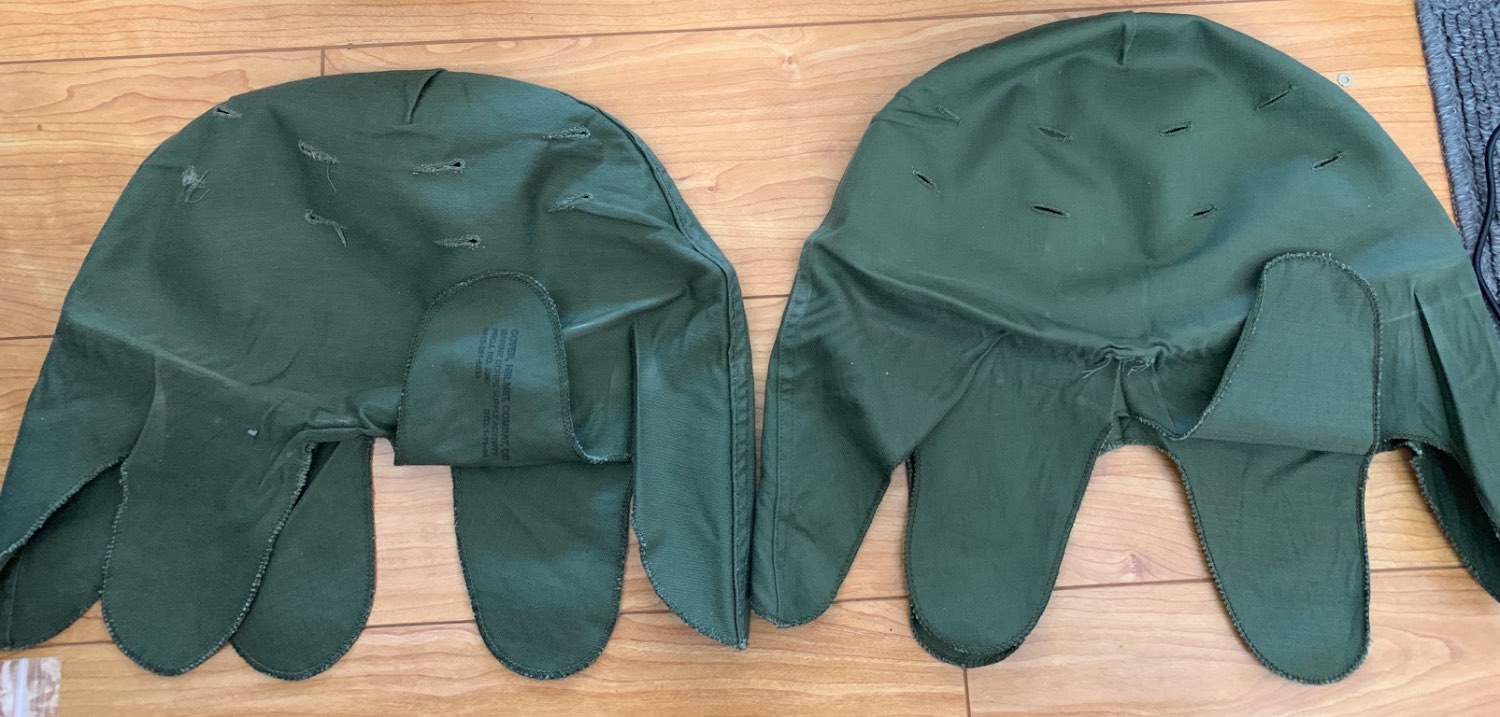 Rare and Unusual: USMC stamped OD helmet cover - Page 2 - M-1; M-1C & M ...