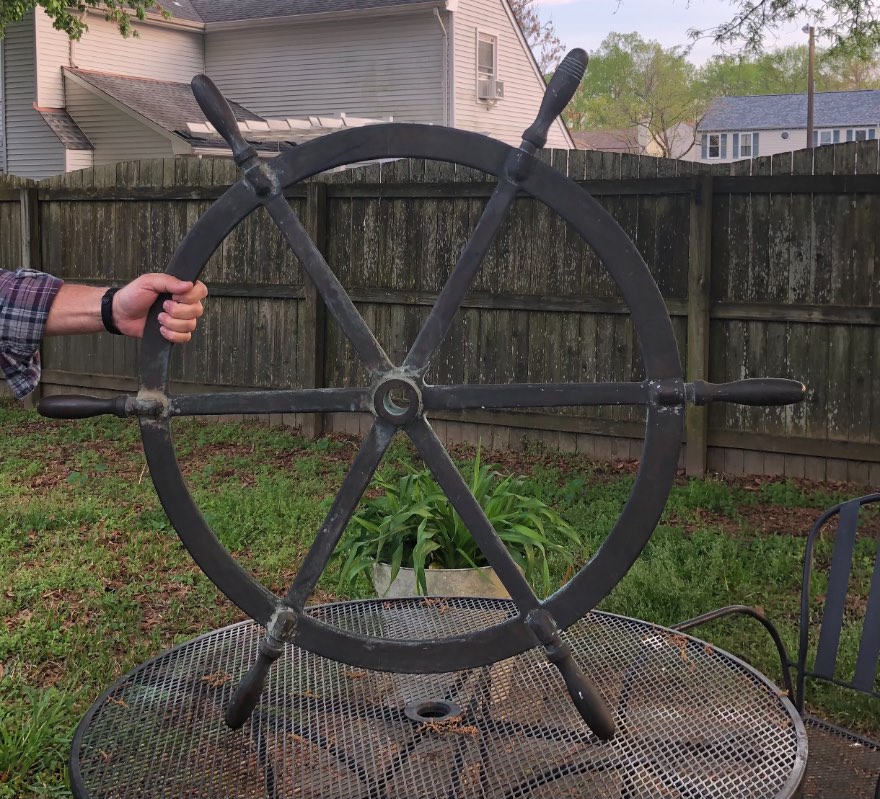 Liberty Ship wheel - NAVAL SEA SERVICE GEAR - SHIPBOARD, SUBMARINE ...