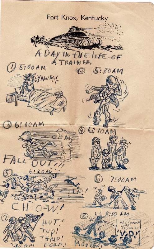Basic Training Cartoons 1946 - EPHEMERA, PHOTOGRAPHS & MILITARY ARTWORK ...