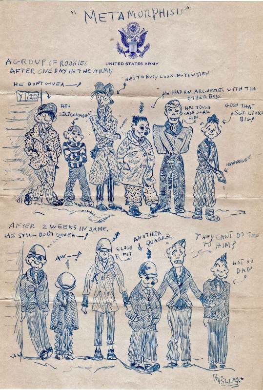Basic Training Cartoons 1946 - EPHEMERA, PHOTOGRAPHS & MILITARY ARTWORK ...