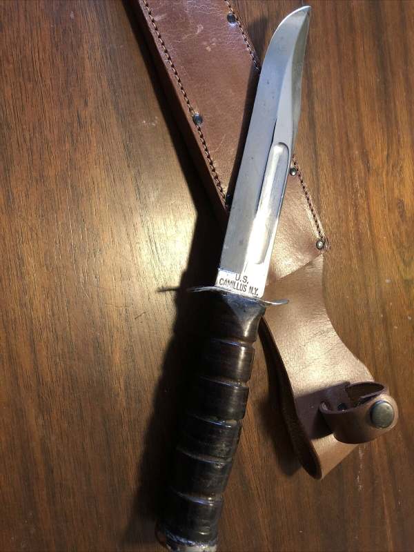 Chrome USMC 1219c2 knife Camillus, NY, USMC - EDGED WEAPONS - U.S ...