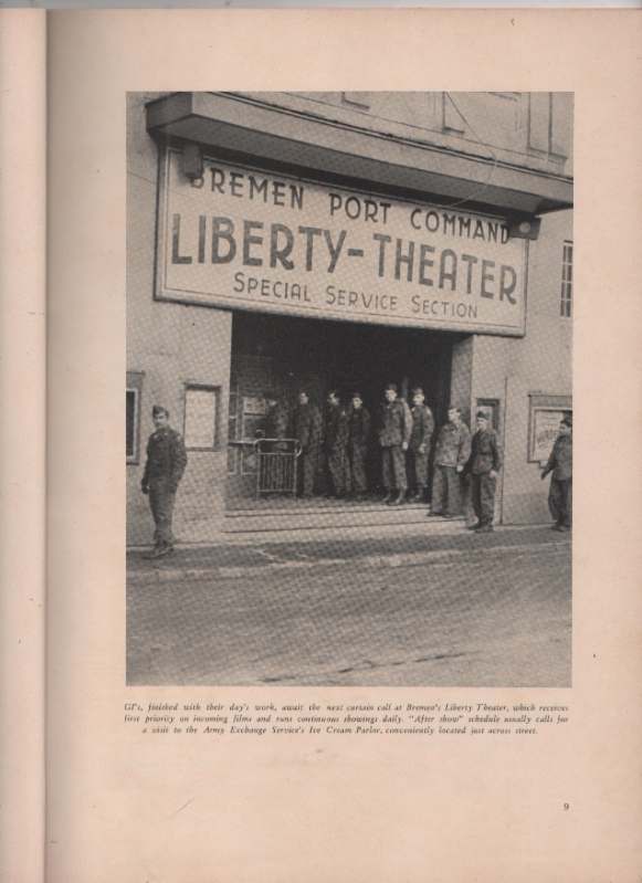 BREMEN PORT COMMAND "GI PARADISE" 1946 COMZ ADSEC - EPHEMERA ...