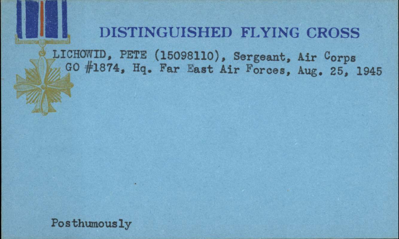 WW 2. KIA PH/DFC - MEDALS & DECORATIONS - U.S. Militaria Forum
