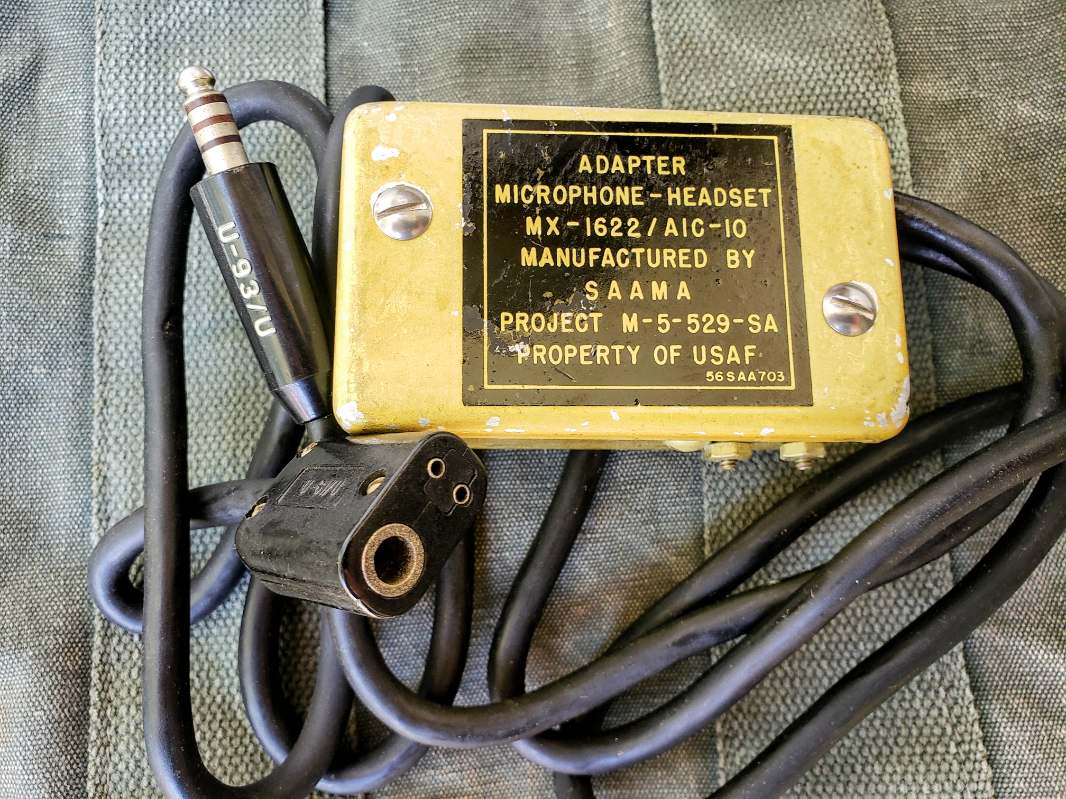 MX-1622/AIC-10 Flight Helmet / Headset Adapter - FLYING HELMETS AND ...