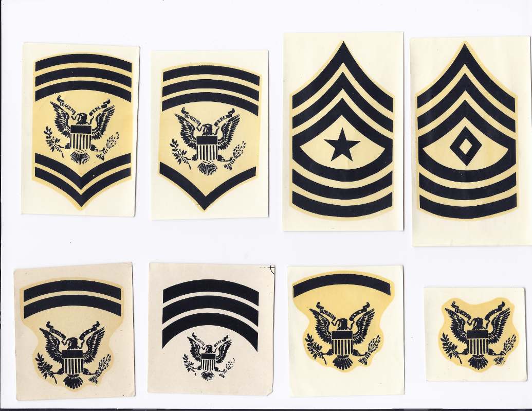 1960s pfc water transfer decals? - ARMY (INCLUDING USAAC/AAF) - U.S ...
