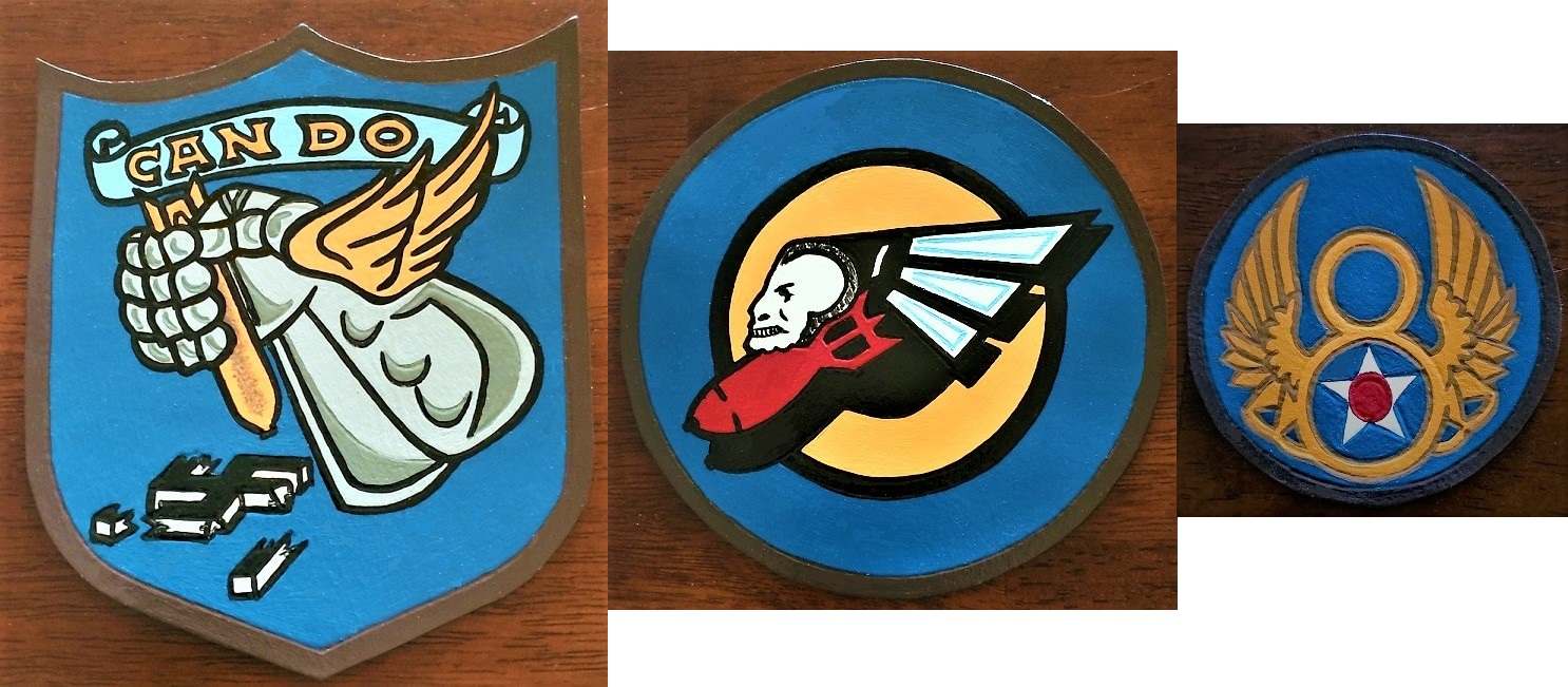 My latest leather patch works, 305th Bomb Grp,366th Sqd & 8th AF ...
