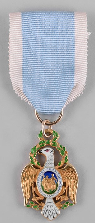 United States. A Society of the Cincinnati Eagle Medal in Gold, Tench ...