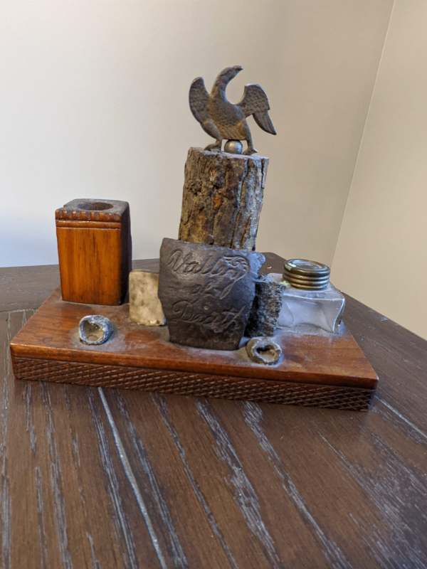 John Good & John Woodward Gettysburg Relic Desk Set and Match Holder ...