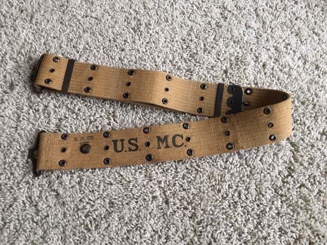 USMC Pistol Belt - FIELD & PERSONAL GEAR SECTION - U.S. Militaria Forum