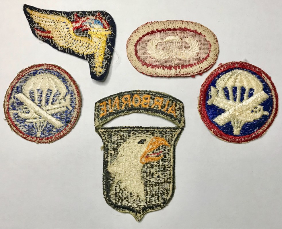 Group of WW2 airborne patches 101st AB, US made Pathfinder - GROUPINGS ...