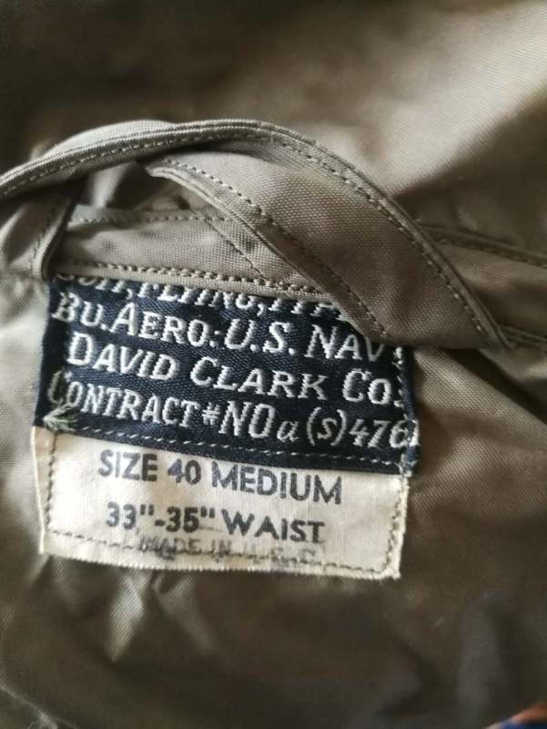 Request information David Clark flying suit. - FLIGHT CLOTHING - U.S ...