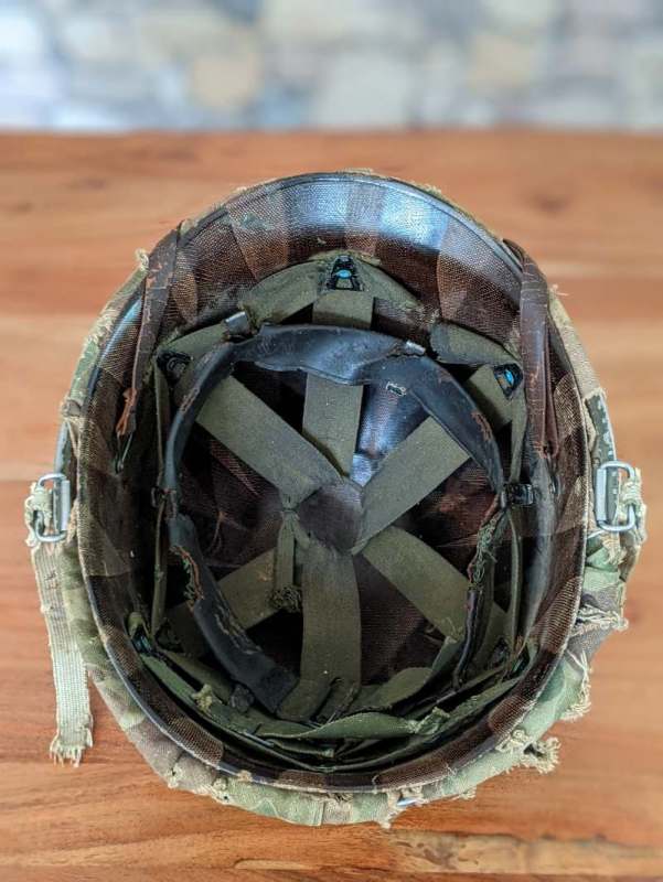 Heavily used USMC M1 Helmet pre-Nam - M-1; M-1C & M-2 HELMETS - U.S ...