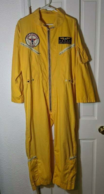 Yellow Flight Suit With Chinese Wings - FLIGHT CLOTHING - U.S ...