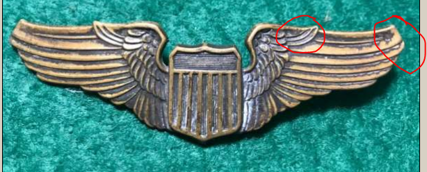 WW2 Wings - Marked Amcraft - Wings clipped? - WING BADGES - U.S ...