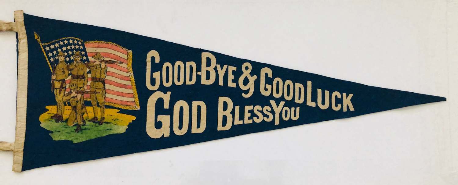 A few early homefront pennants and aviation-related banner. - HOMEFRONT ...