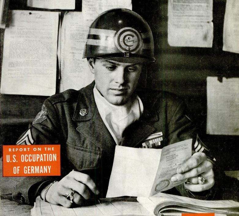 "Rare 101st Airborne MP helmet with Screaming Eagle Insignia painted on ...