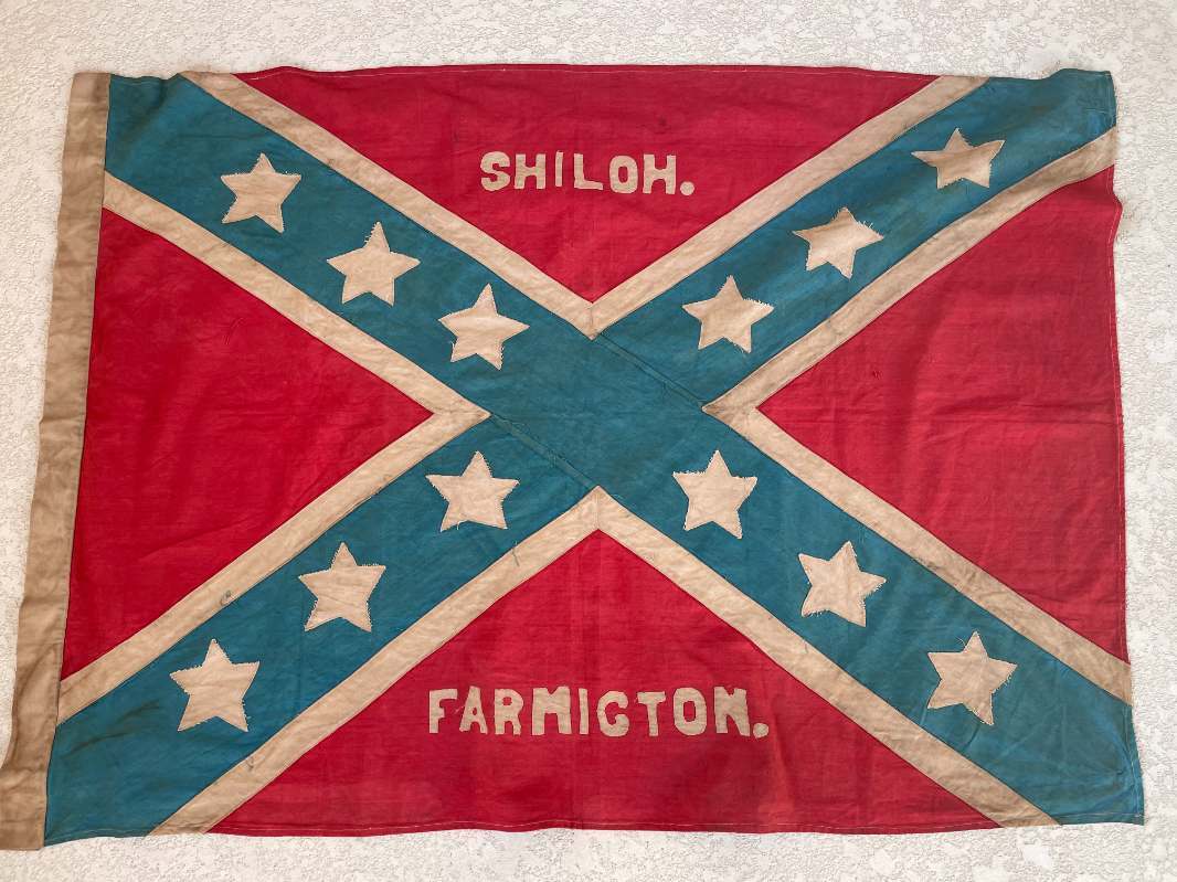 CSA - "Shiloh" and "Farmigton" Flag - (1861-1865) AMERICAN CIVIL WAR ...
